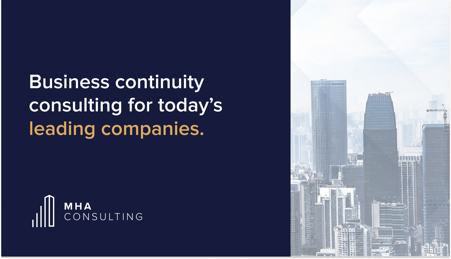 Business Continuity Consulting Company - MHA Consulting Home